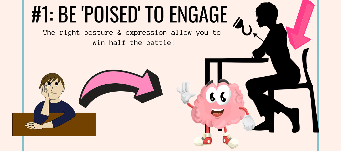 image of the best posture an interviewee should adopt where the chest ...